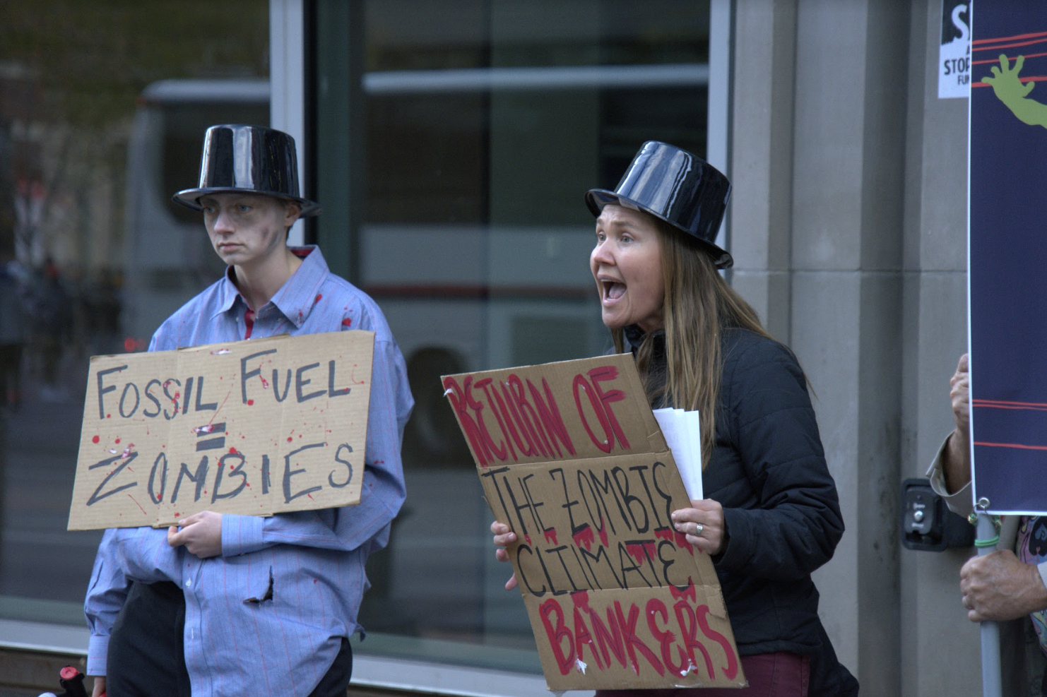 350CO Staged ‘Climate Banker Zombie Crawl’ Leading up to Halloween ...